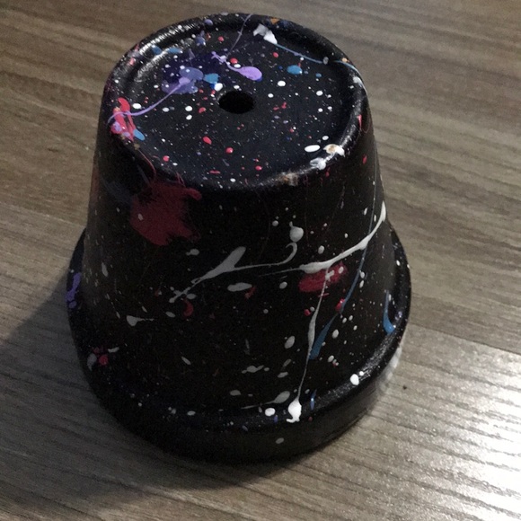 Other | Galaxy Splatter Paint Gardening Pot | Poshmark